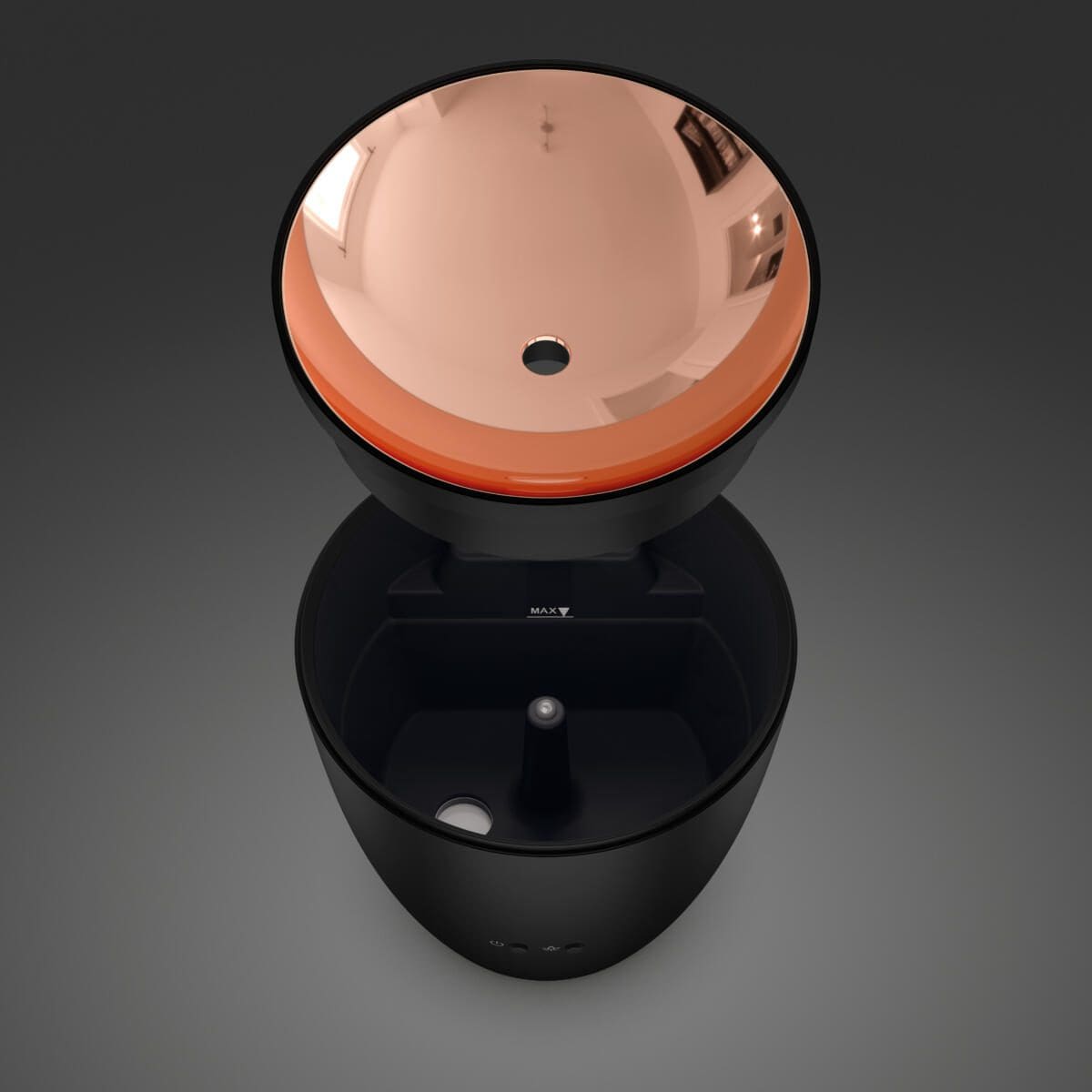 Aroma Diffuser Zoe, schwarz mit Ambientebeleuchtung - Stadler Form - G ...